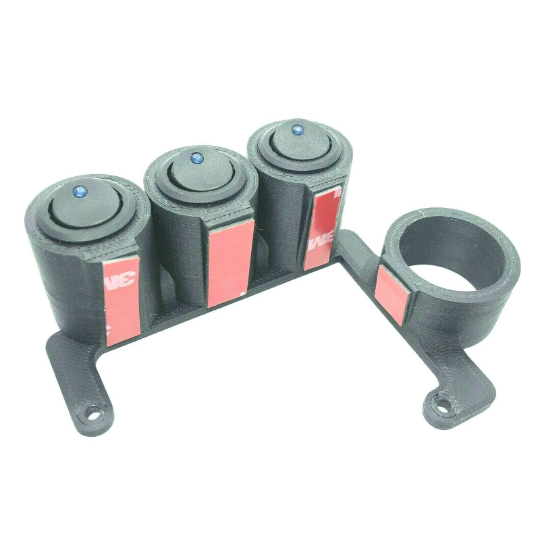 Yamaha TW200 12v USB/Voltmeter/Rocker Switch Mount Panel — 3Dub200